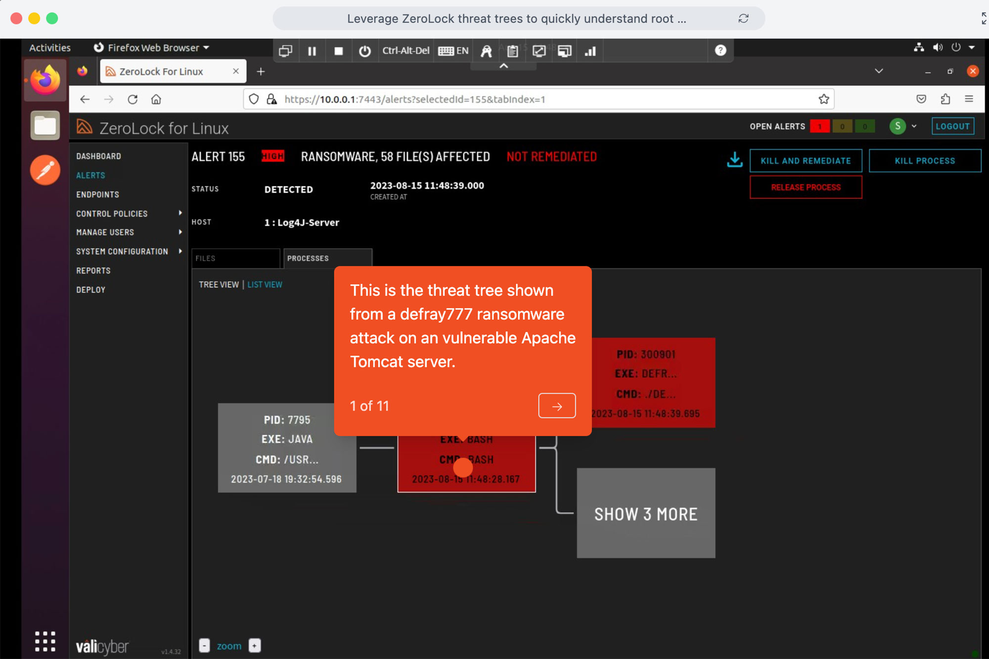 Click Through Demos - Vali Cyber