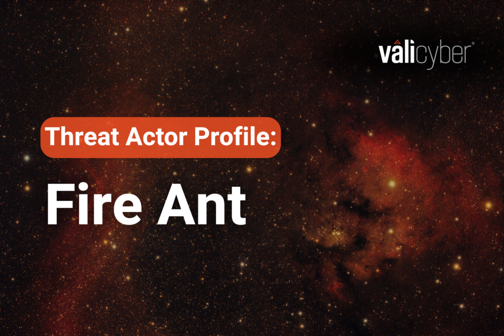 Fire Ant: A Threat Profile - Vali Cyber
